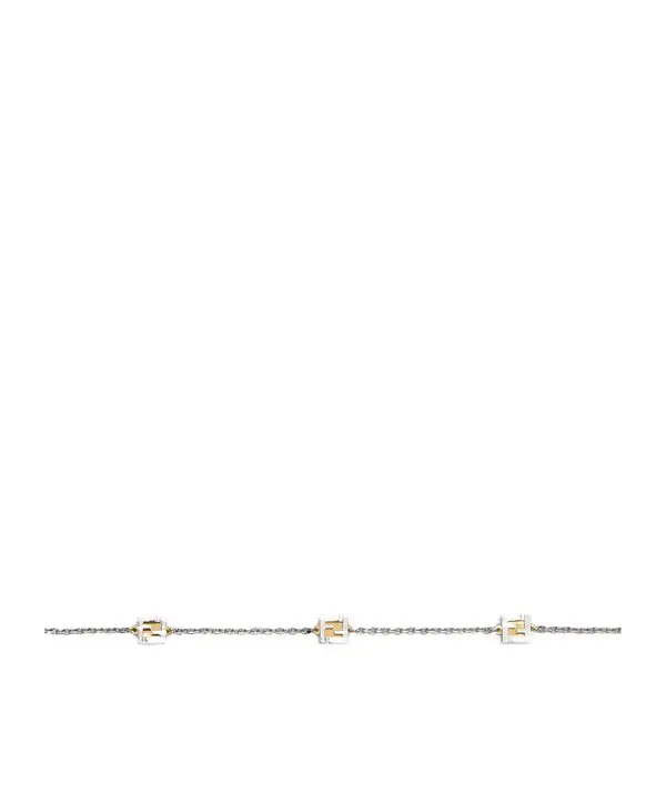Fendi Silver- And Gold-colored Bracelet