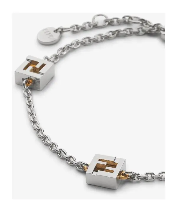 Fendi Silver- And Gold-colored Bracelet