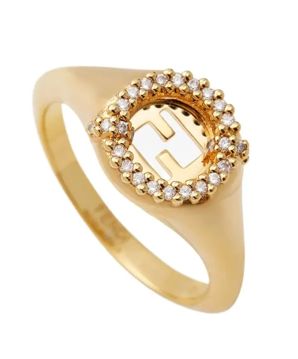 Fendi Everround Embellished Ring