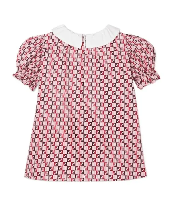 Fendi Multicolor Poplin Baby Dress