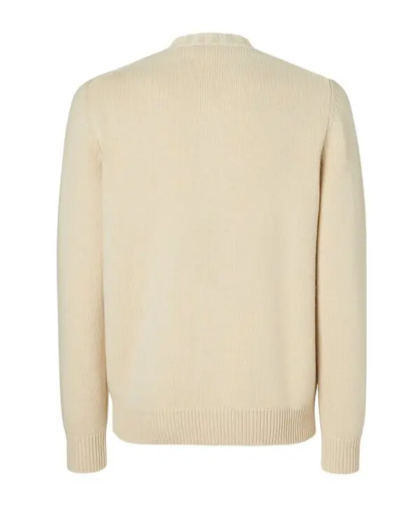 Fendi Cream Cashmere And Wool Cardigan