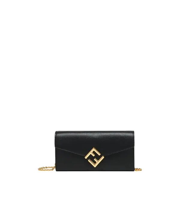 Fendi Ff Diamonds Chain-linked Continental Wallet