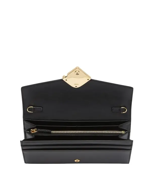 Fendi Ff Diamonds Chain-linked Continental Wallet