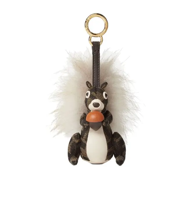 Fendi Ff Jacquard Fabric Charm