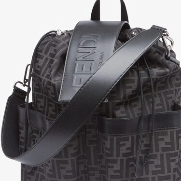 Fendi Ff Jacquard Strike Medium Backpack
