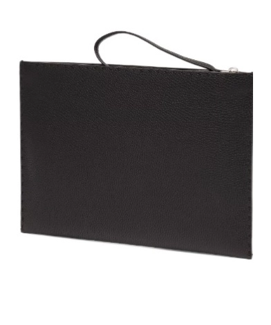 Fendi Selleria Pouch With 196 Hand-sewn Topstitches
