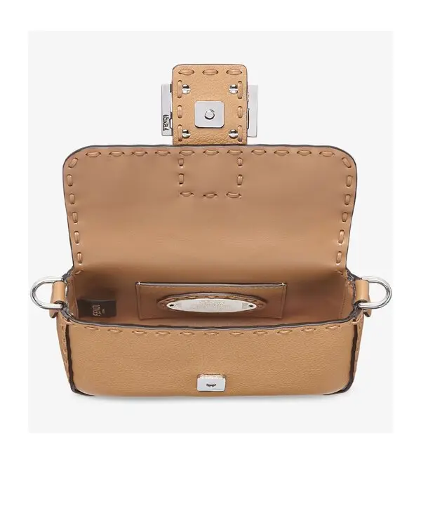 Fendi Cappuccino-colored Selleria Bag With 309 Hand-sewn Stitches