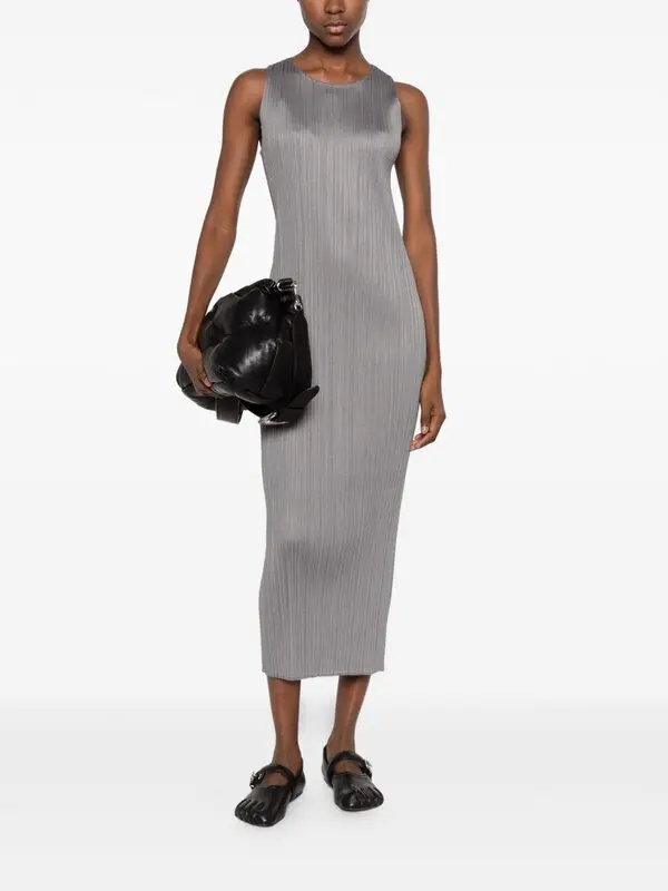 Issey Miyake Pleated Long Dress