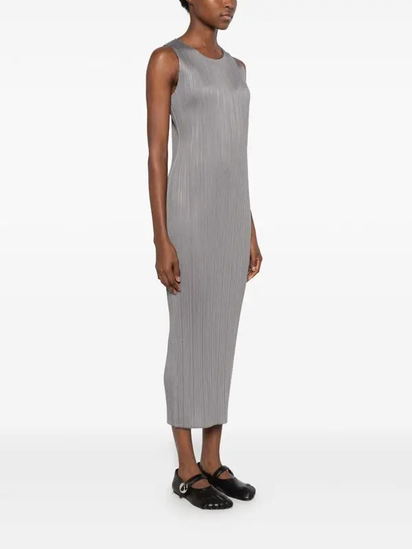 Issey Miyake Pleated Long Dress