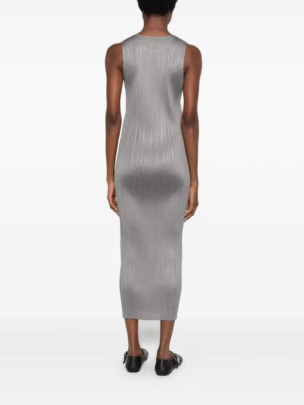 Issey Miyake Pleated Long Dress