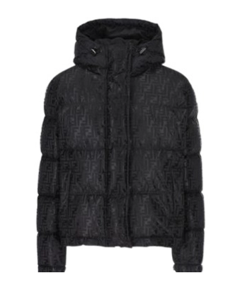 Fendi Ff Jacquard Hooded Jacket