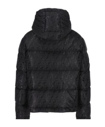 Fendi Ff Jacquard Hooded Jacket