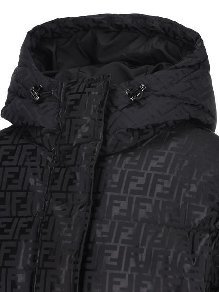 Fendi Ff Jacquard Hooded Jacket