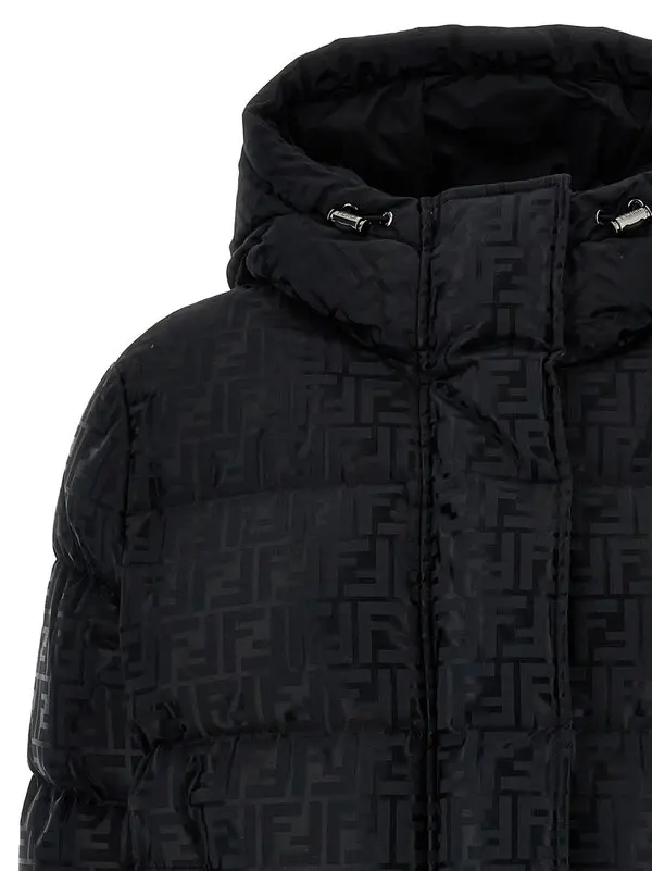Fendi Ff Jacquard Hooded Jacket