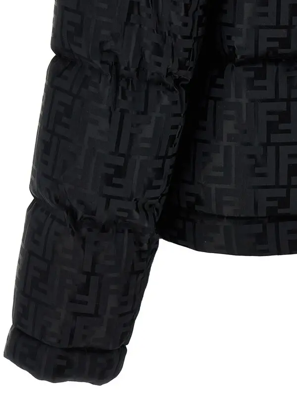 Fendi Ff Jacquard Hooded Jacket