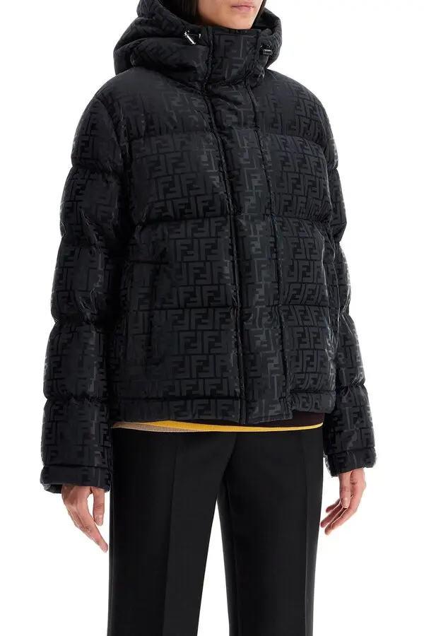 Fendi Ff Jacquard Hooded Jacket