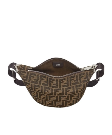 Fendi Ff Jacquard Melon Small Shoulder Bag