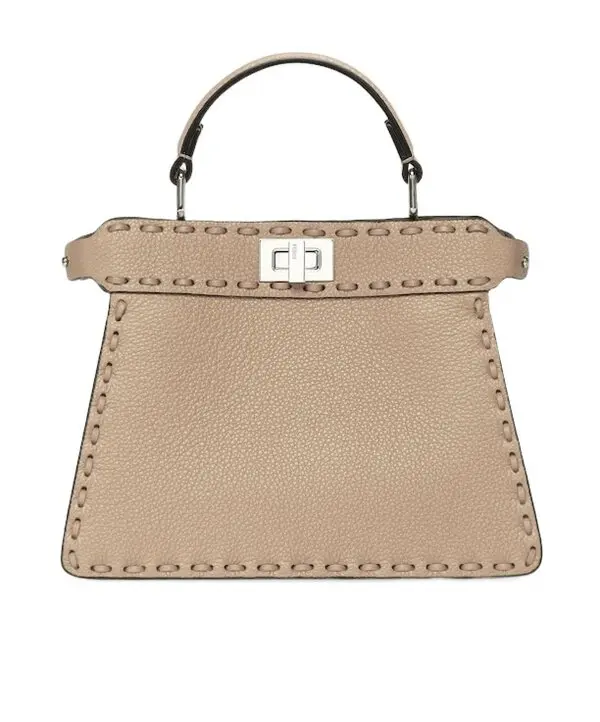 Fendi Dove Selleria Bag With 306 Hand-sewn Topstitches