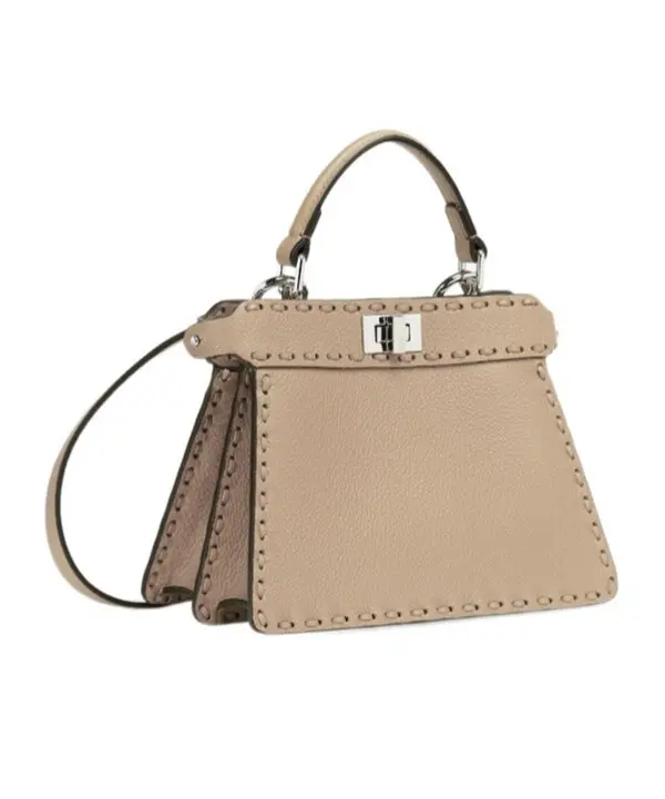 Fendi Dove Selleria Bag With 306 Hand-sewn Topstitches