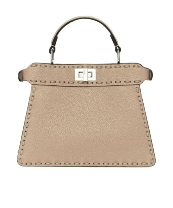 Fendi Dove Selleria Bag With 306 Hand-sewn Topstitches