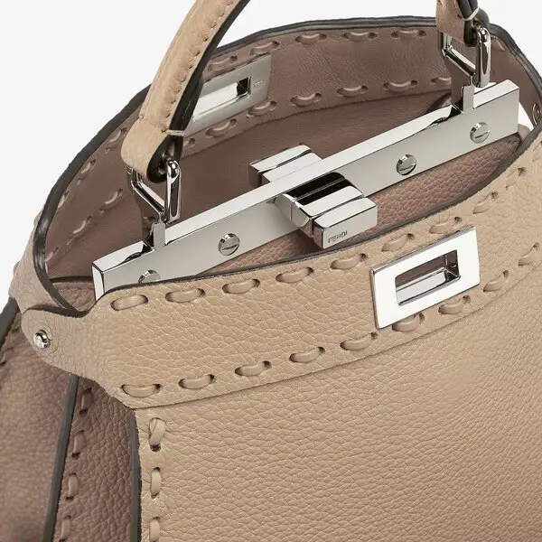 Fendi Dove Selleria Bag With 306 Hand-sewn Topstitches