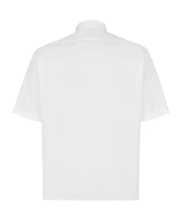 Fendi Logo Printed Short-sleeved Shirt - White