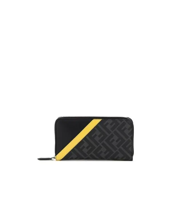 Fendi Ff Diagonal Continental Wallet
