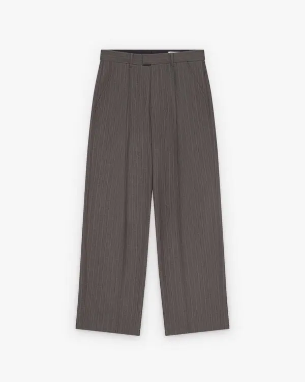 Our Legacy Pinstripe-pattern Pleated Trousers - Black