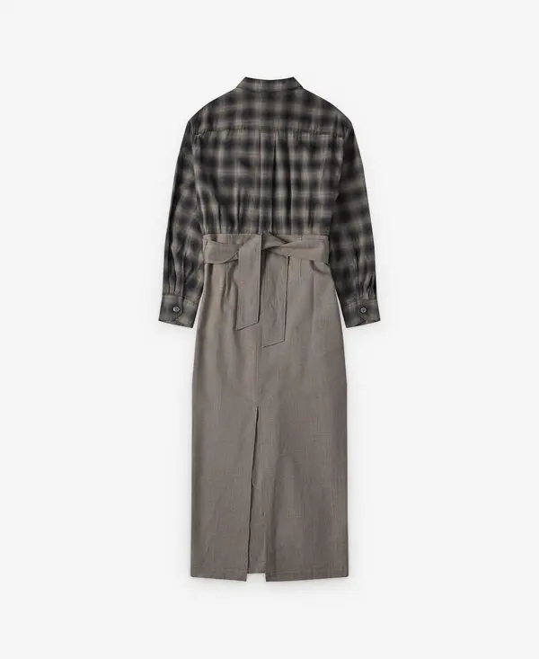 Our Legacy Twisted Check Shirt Dress