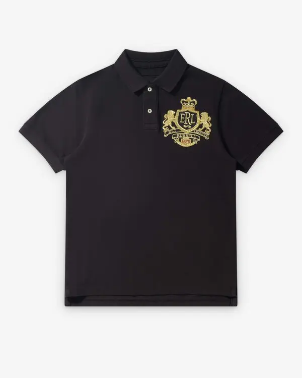 ERL Crest-embroidered Piqué Polo Shirt