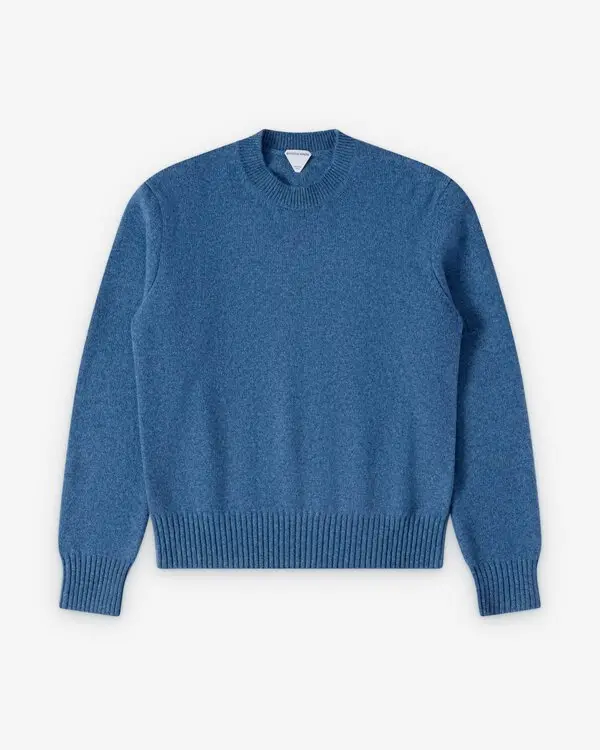 Bottega Veneta Intrecciato Elbow-patch Crewneck Sweater