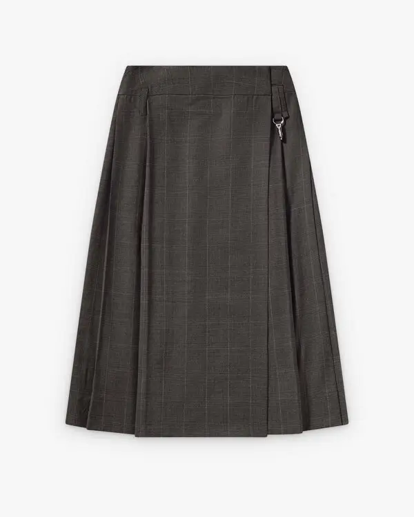 Simone Rocha Prince Of Wales Check Pleated Skirt