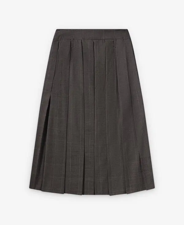 Simone Rocha Prince Of Wales Check Pleated Skirt
