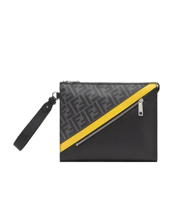 Fendi Fabric Pouch - Grey