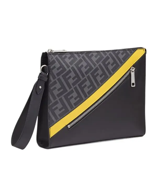 Fendi Fabric Pouch - Grey