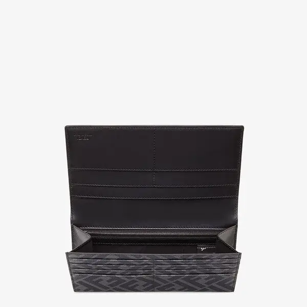 Fendi Grey Fabric Wallet