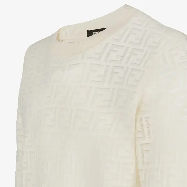Fendi Allover Ff Jacquard Crewneck Jumper