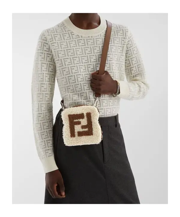 Fendi Allover Ff Jacquard Crewneck Jumper