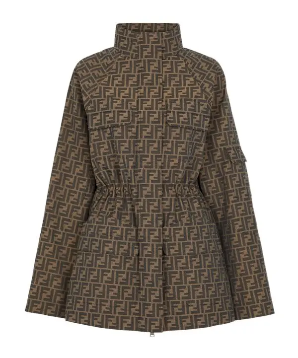Fendi Ff Motif High-neck Jacket