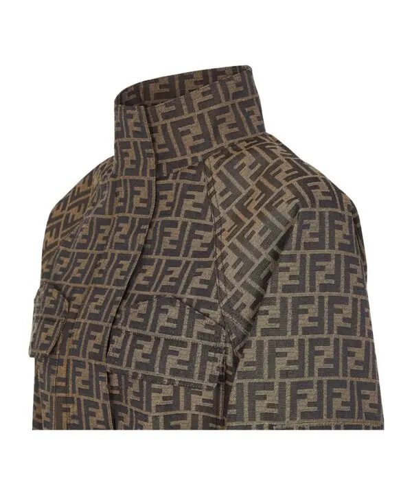 Fendi Ff Motif High-neck Jacket