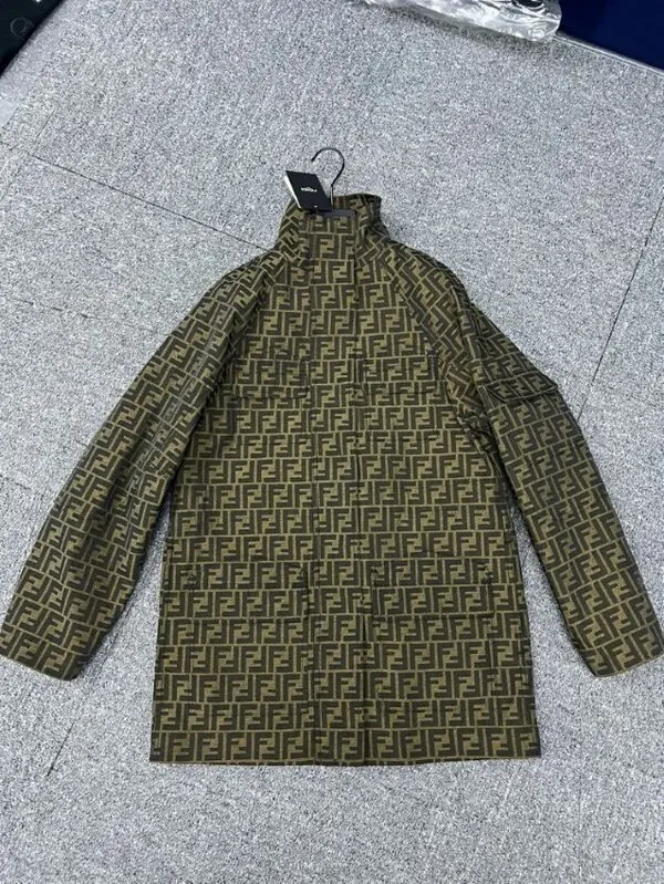 Fendi Ff Motif High-neck Jacket
