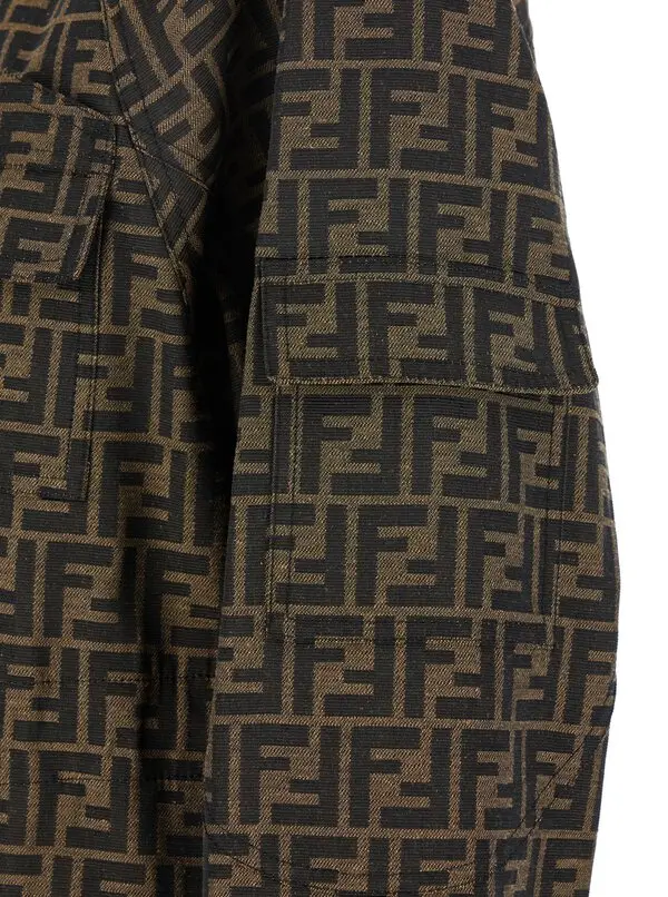 Fendi Ff Motif High-neck Jacket