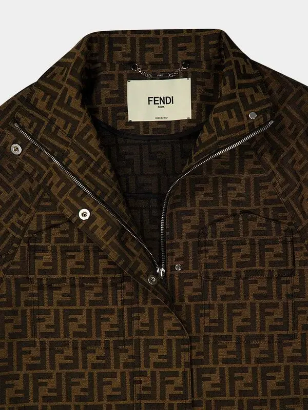Fendi Ff Motif High-neck Jacket