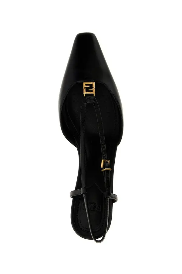 Fendi Ffold Slingback Pumps