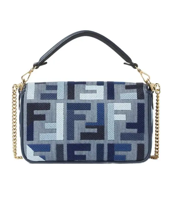 Fendi Baguette Ff Embroidered Mini Tote Bag