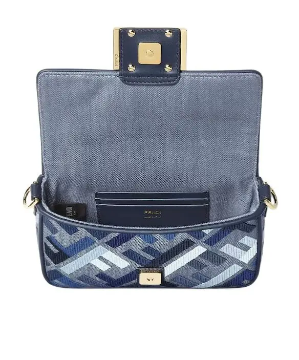 Fendi Baguette Ff Embroidered Mini Tote Bag