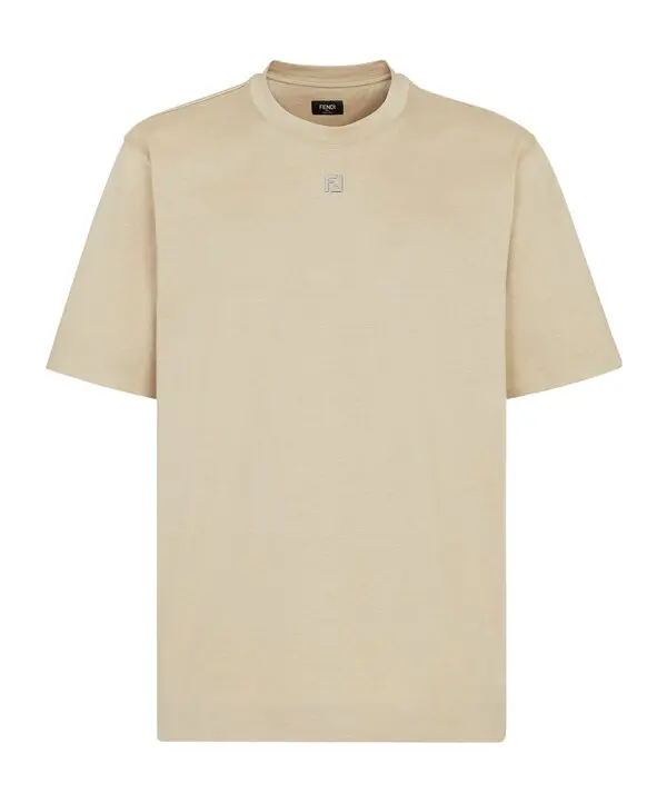Fendi Ff Plaque Crewneck T-shirt