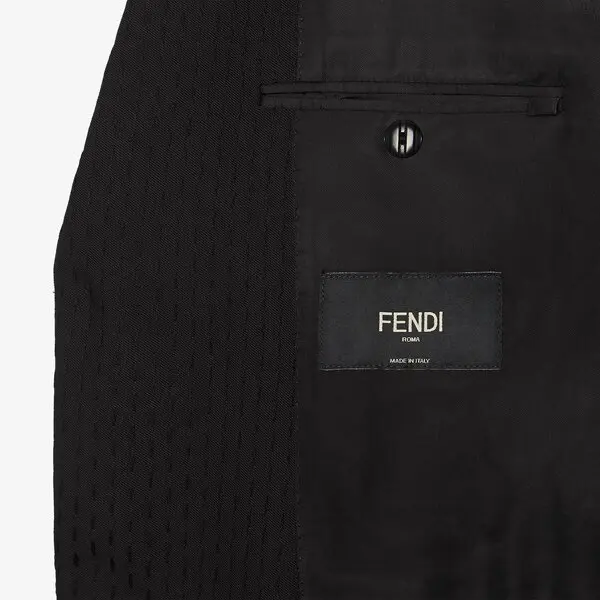 Fendi Jacquard Wool Blazer