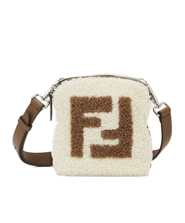 Fendi Shearling Bag - White