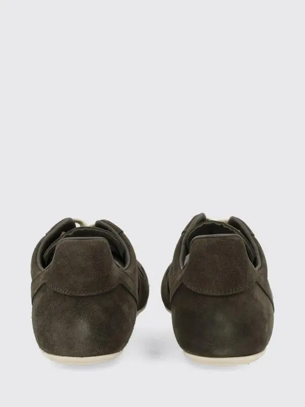 Rick Owens Suede Low Top Trainers With Rubber Sole